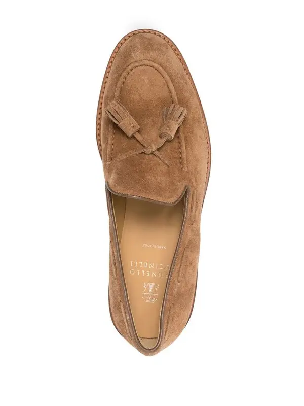 Brunello Cucinelli Tassel-detail Loafers - Brown