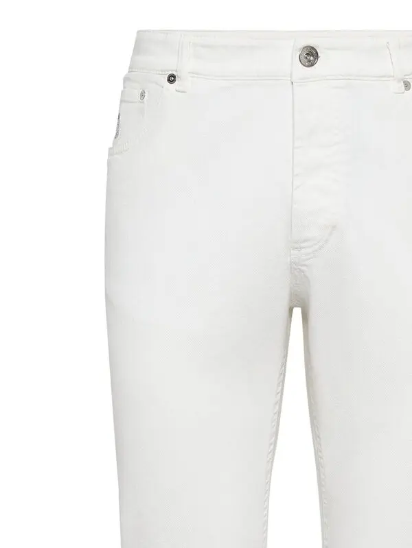 Brunello Cucinelli Slim-fit Jeans - White