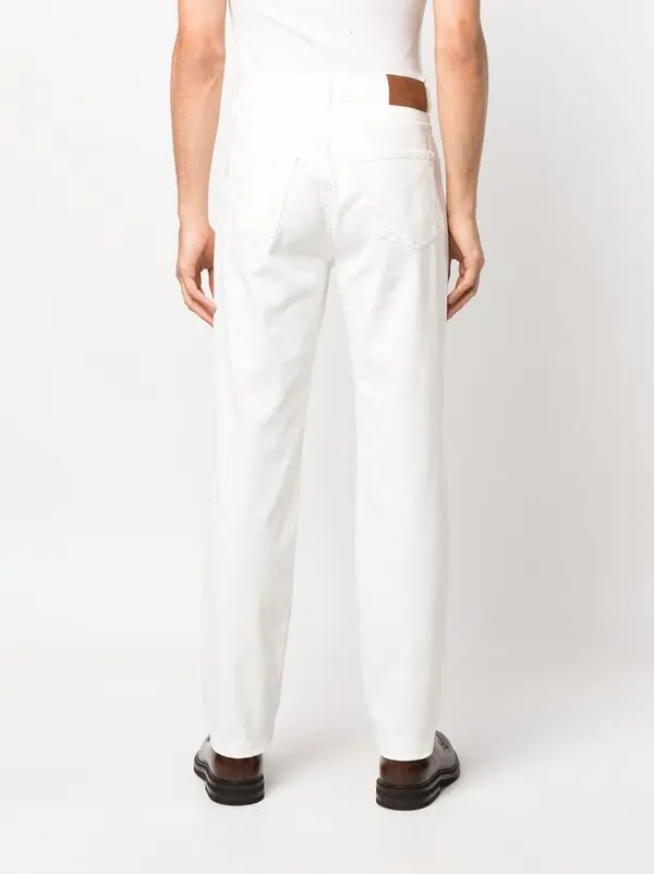 Brunello Cucinelli Slim-fit Jeans - White
