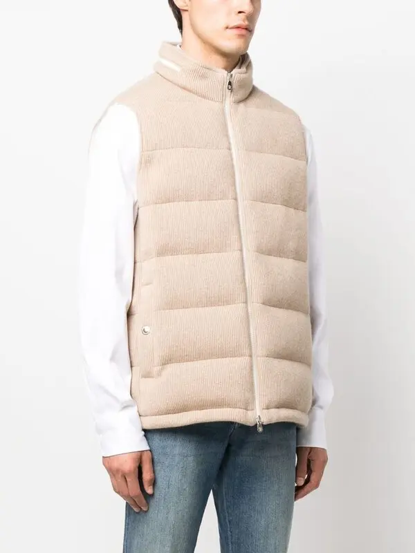 Brunello Cucinelli Corduroy Padded Down Gilet