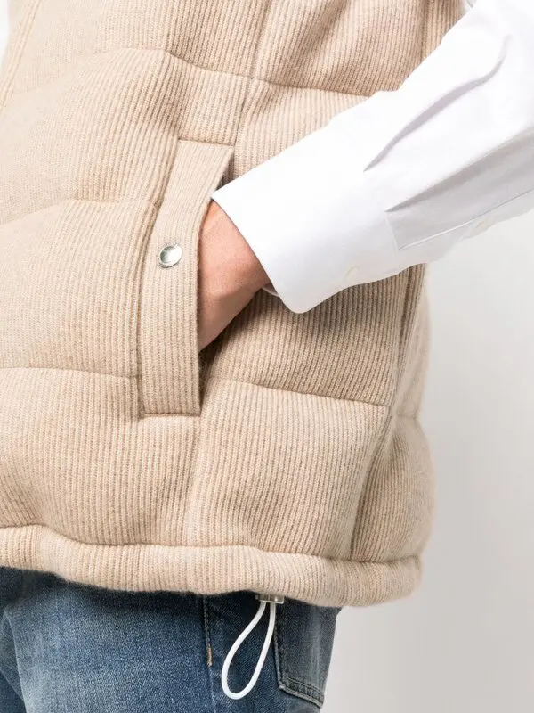 Brunello Cucinelli Corduroy Padded Down Gilet