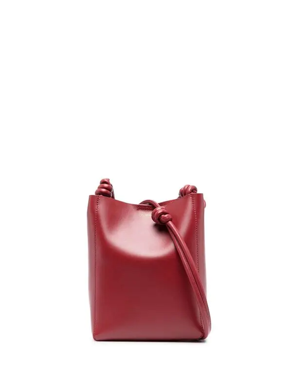 JIL SANDER Giro Leather Crossbody Bag - Red