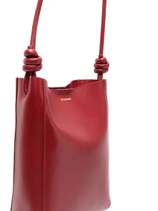 JIL SANDER Giro Leather Crossbody Bag - Red