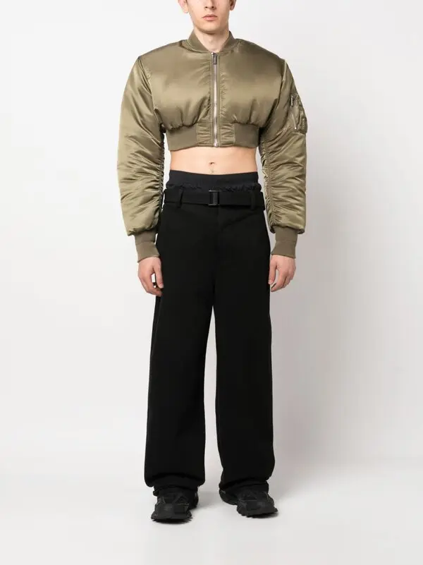 VTMNTS Cropped Padded Bomber Jacket