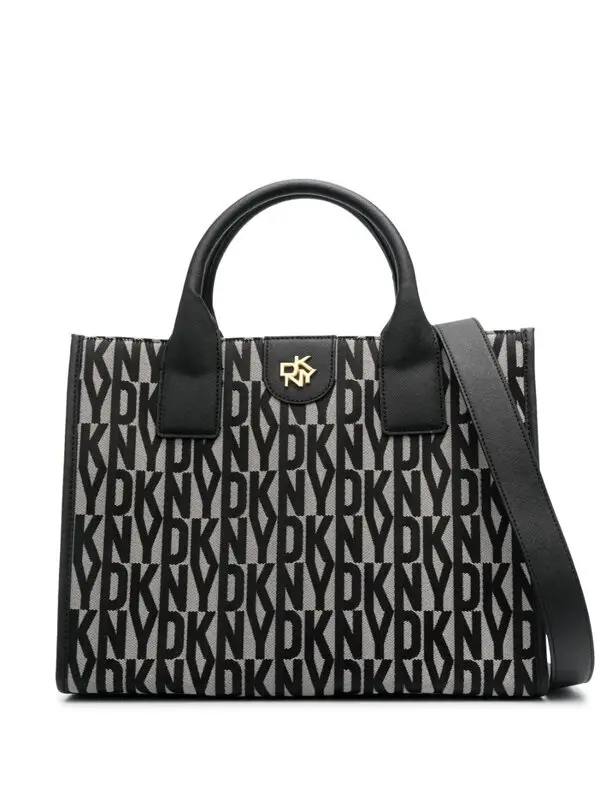 Dkny Monogram-jacquard Tote Bag