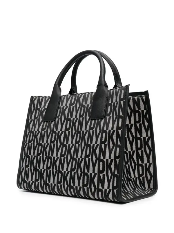Dkny Monogram-jacquard Tote Bag