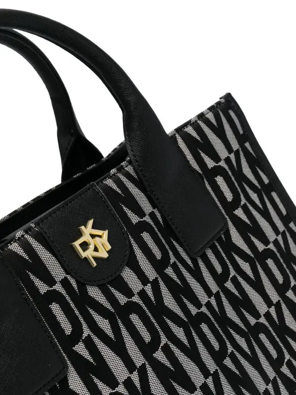 Dkny Monogram-jacquard Tote Bag