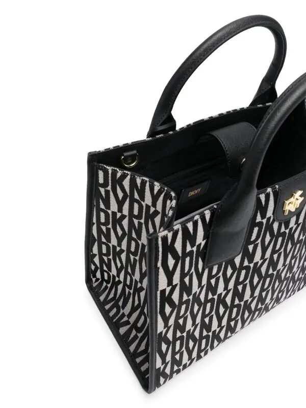 Dkny Monogram-jacquard Tote Bag