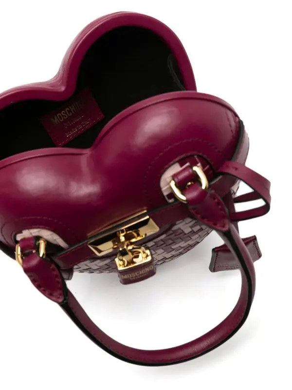 Moschino Heart-shape Leather Bag