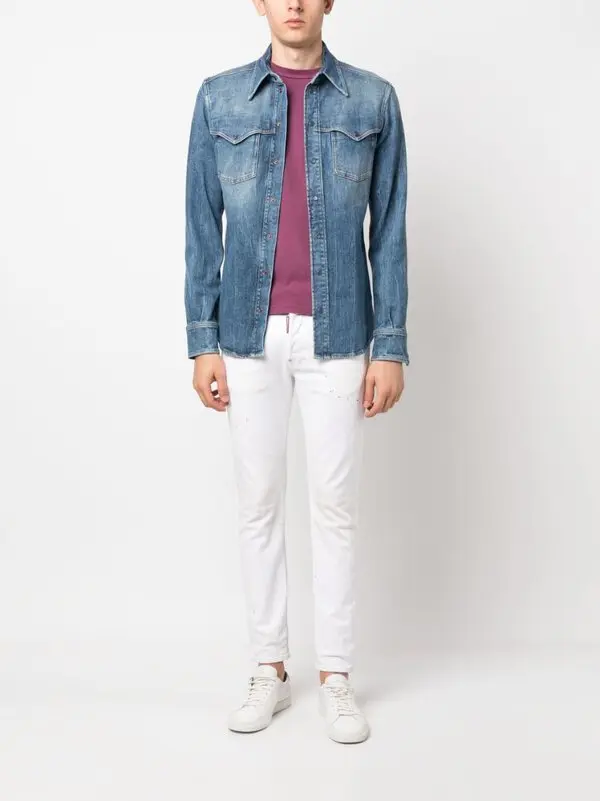 Dsquared2 Skater Skinny Jeans - White