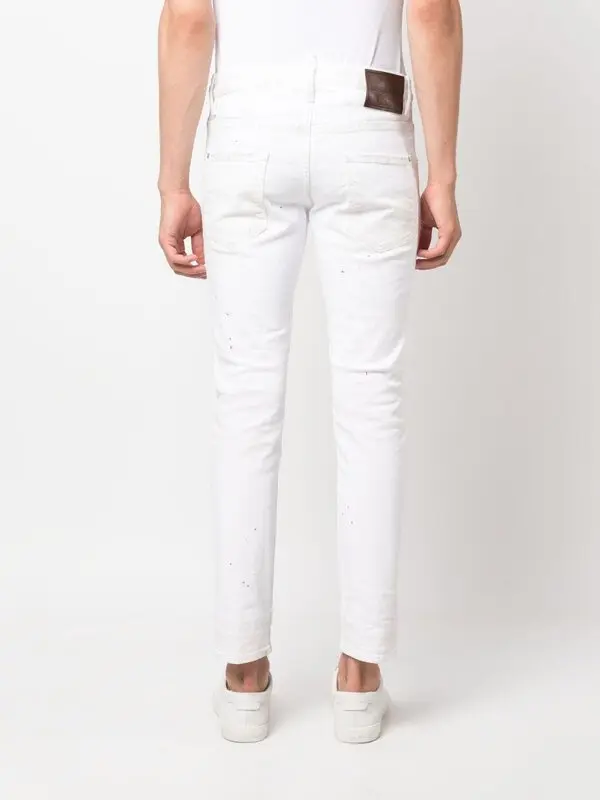 Dsquared2 Skater Skinny Jeans - White
