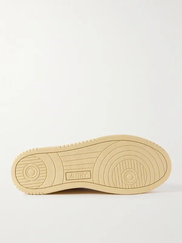 AUTRY Medalist Leather-trimmed Textured-suede Sneakers
