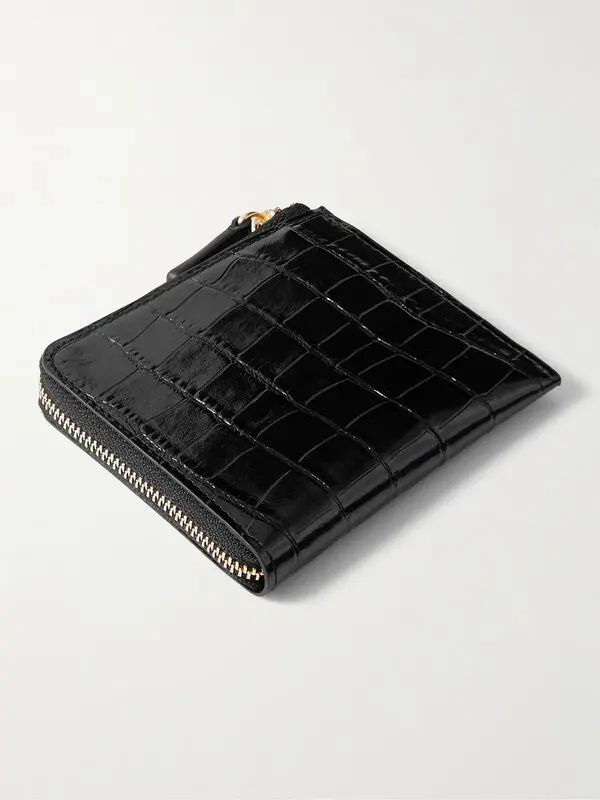 Wacko Maria Speak Easy Croc-Effect Leather Zip-Around Wallet In