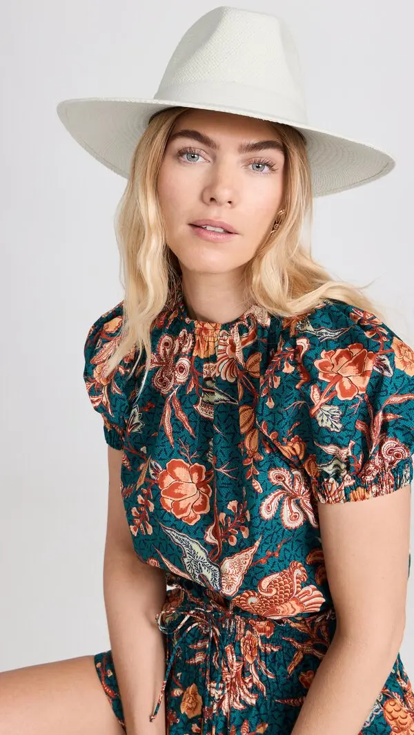 Brixton Harper Panama Straw Hat - Panama White