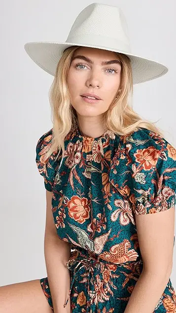 Brixton Harper Panama Straw Hat - Panama White