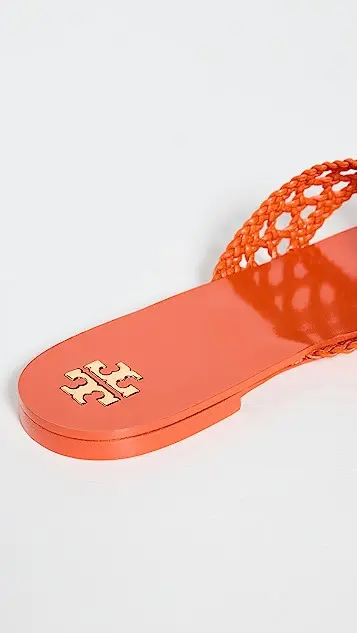 Tory Burch Woven Flat Slides
