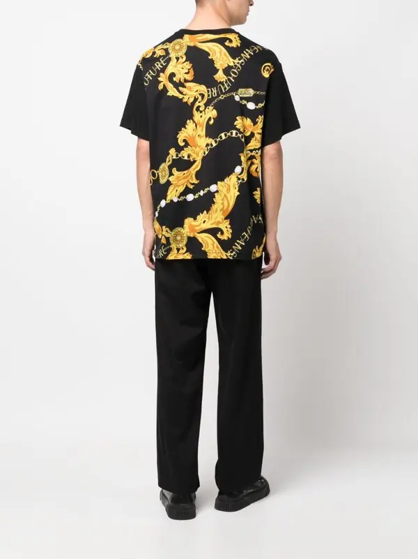 Versace Baroque-pattern Cotton T-shirt