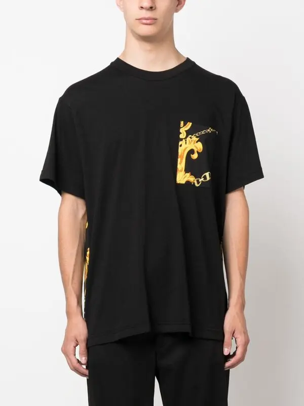 Versace Baroque-pattern Cotton T-shirt