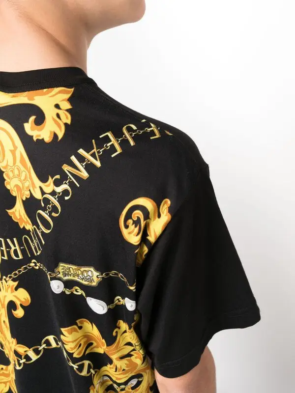 Versace Baroque-pattern Cotton T-shirt