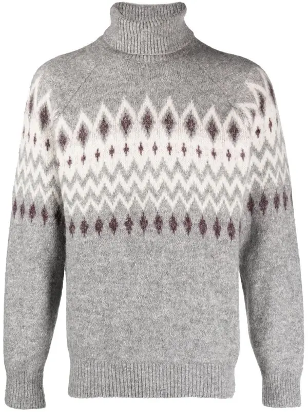 Brunello Cucinelli Patterned Intarsia-knit Jumper
