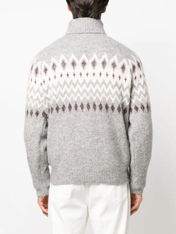 Brunello Cucinelli Patterned Intarsia-knit Jumper