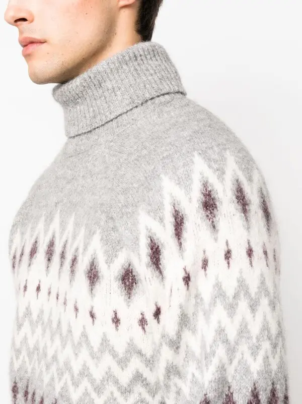Brunello Cucinelli Patterned Intarsia-knit Jumper