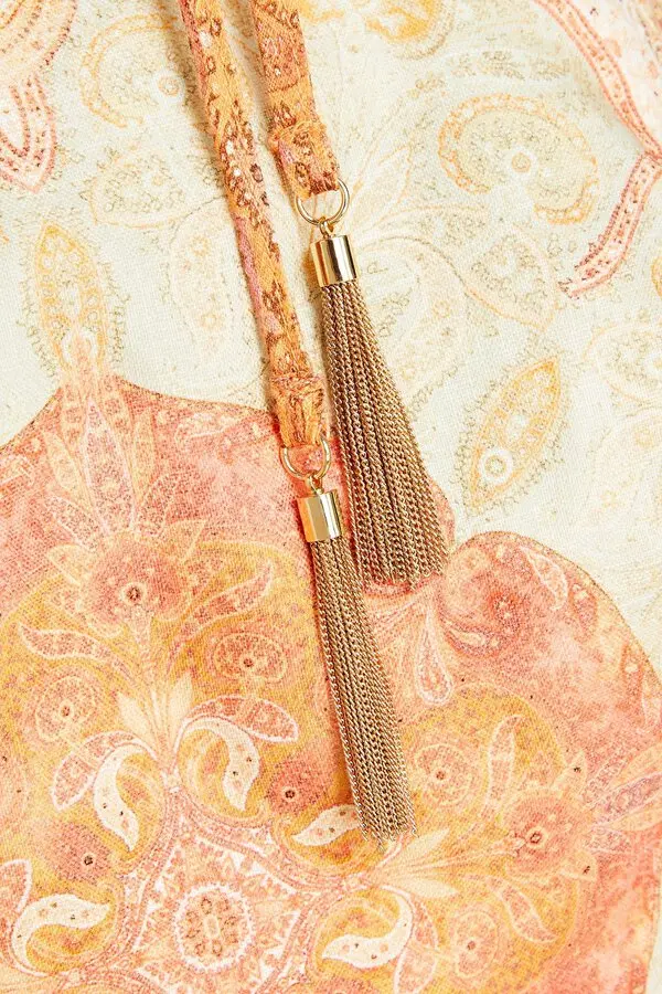 zimmermann cutout paisley print linen halterneck maxi dress Zimmermann Cutout Paisley-Print Linen Halterneck Maxi Dress In Papaya - 55%  Off