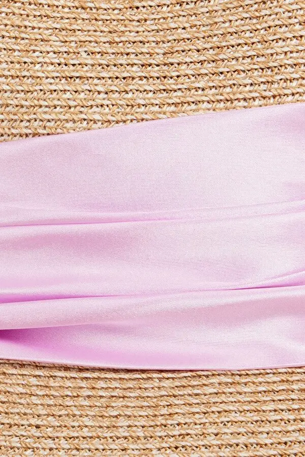 Eugenia Kim Courtney Satintrimmed Woven Sunhat In Sand - 70  display picture 3