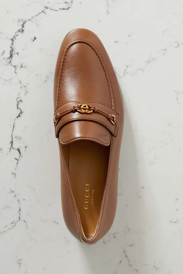 Gucci Logo-Embellished Horsebit-Detailed Leather Loafers  display picture 1