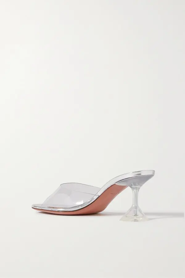 Amina Muaddi Lupita Glass Mules
