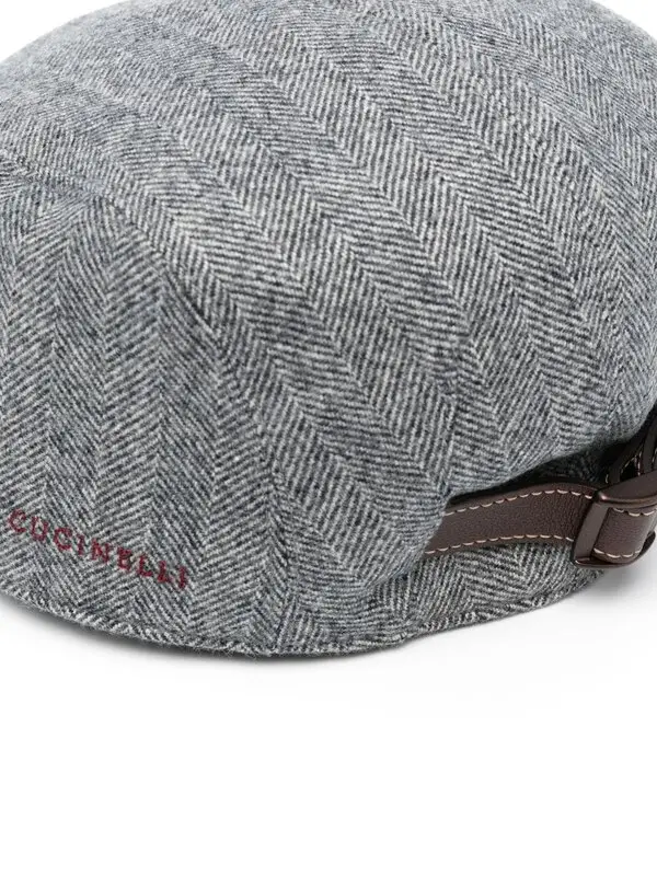 Brunello Cucinelli Virgin Wool Flat Cap