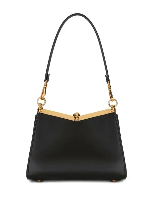Etro Vela Leather Shoulder Bag - Black