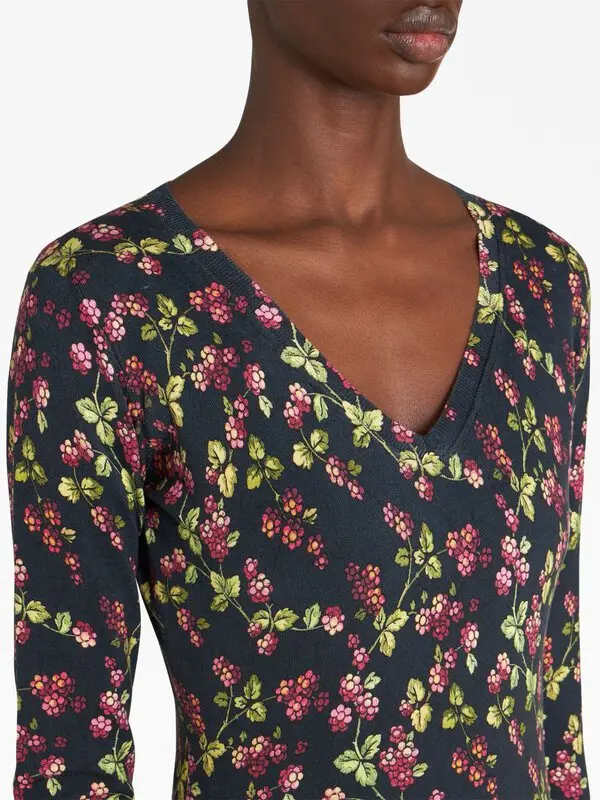 Etro Floral-print Knitted Top