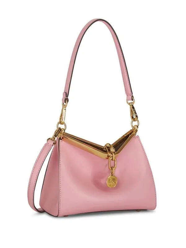 Etro Vela Leather Shoulder Bag - Pink