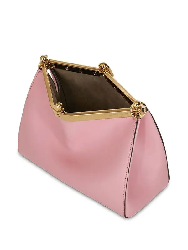 Etro Vela Leather Shoulder Bag - Pink