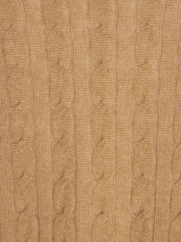 Etro Logo-embroidered Cable-knit Jumper - Neutrals