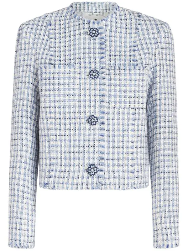 Etro Round-neck Tweed Jacket