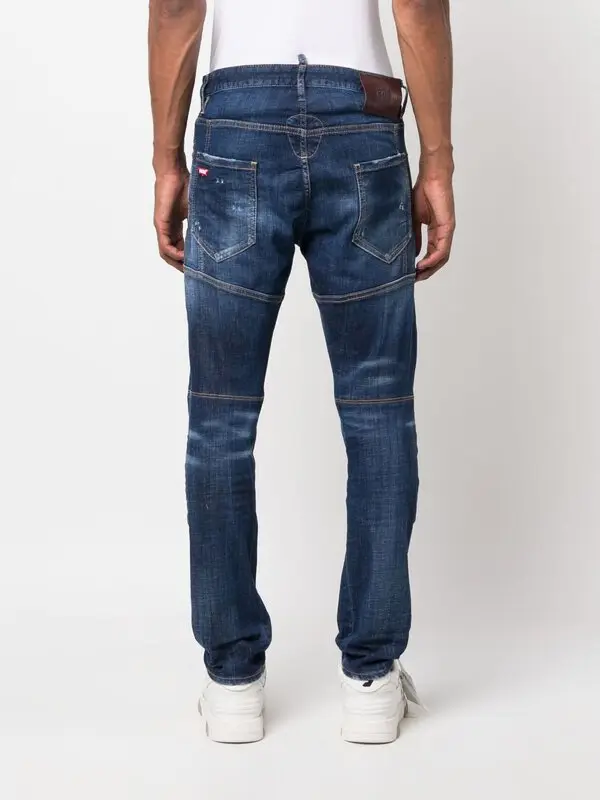 Dsquared2 Ripped Slim-fit Jeans - Blue