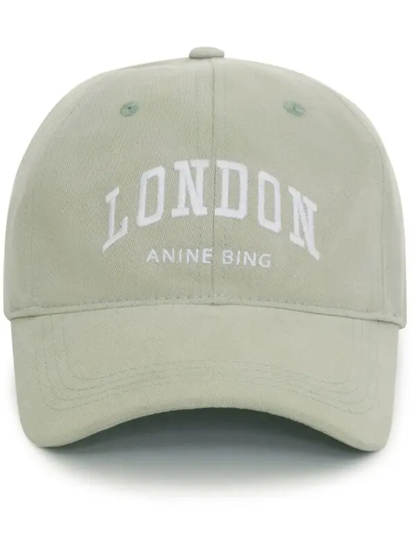 ANINE BING Logo-embroidered Cotton Baseball Cap
