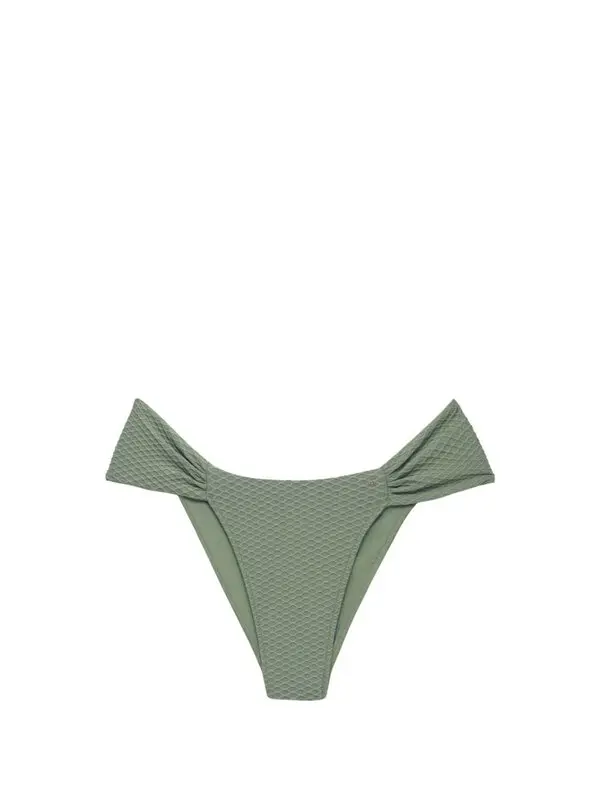 ANINE BING Naya High-cut Bikini Bottom - Green