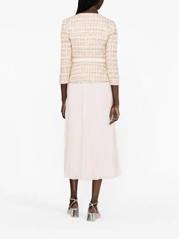 SELF-PORTRAIT Fully-pleated Flared Dress