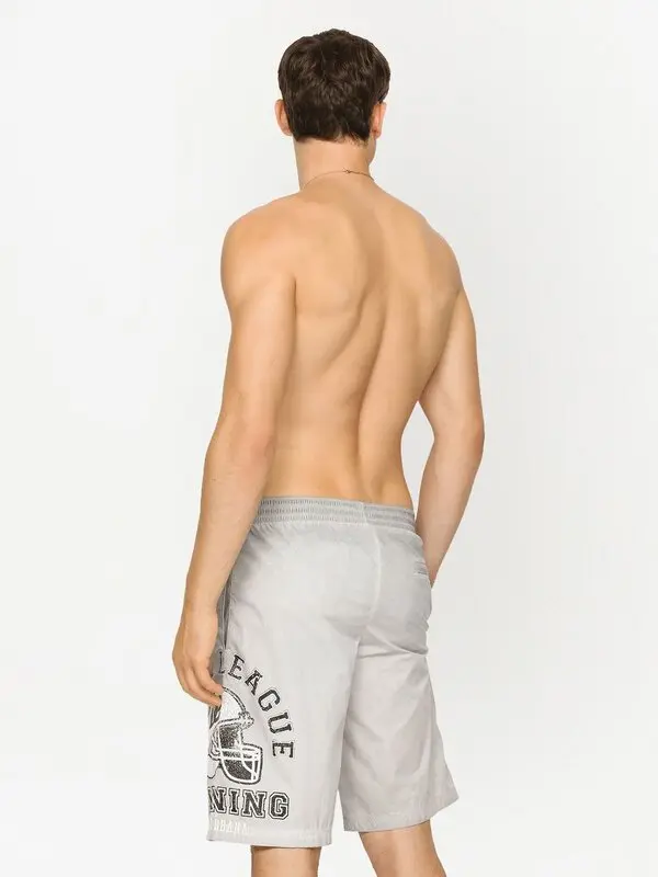 Dolce & Gabbana Graphic-print Knee-length Swim Shorts