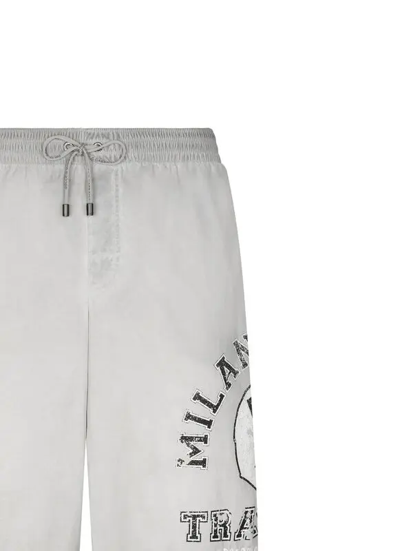 Dolce & Gabbana Graphic-print Knee-length Swim Shorts