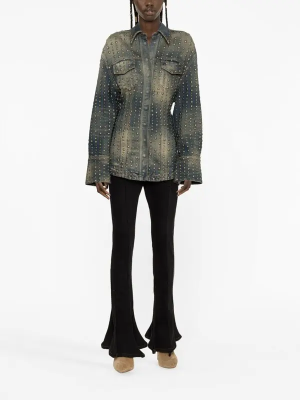 Blumarine Stud-design Denim Jacket