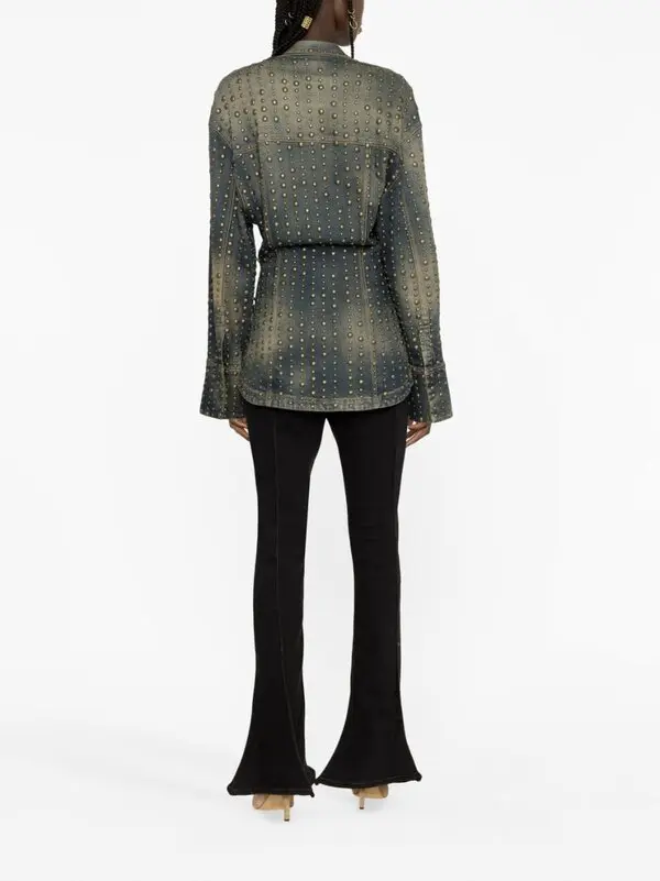 Blumarine Stud-design Denim Jacket
