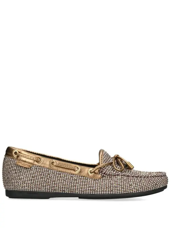 Kurt Geiger Eagle Leather Moccasins - Neutrals