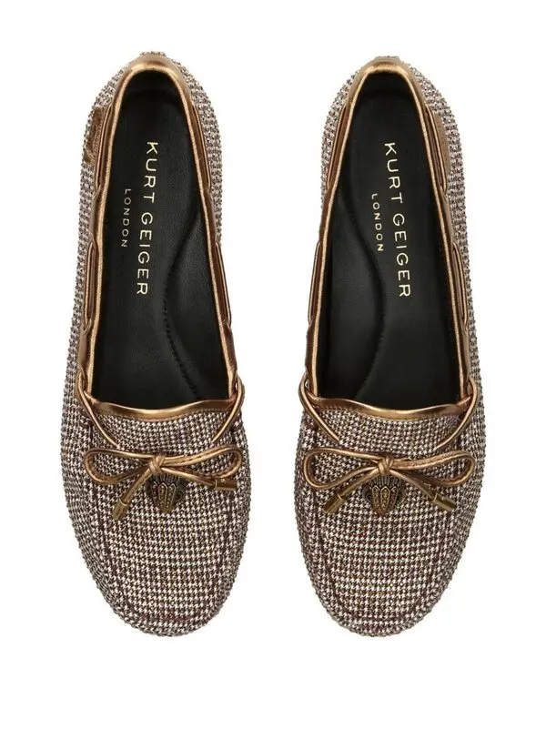 Kurt Geiger Eagle Leather Moccasins - Neutrals