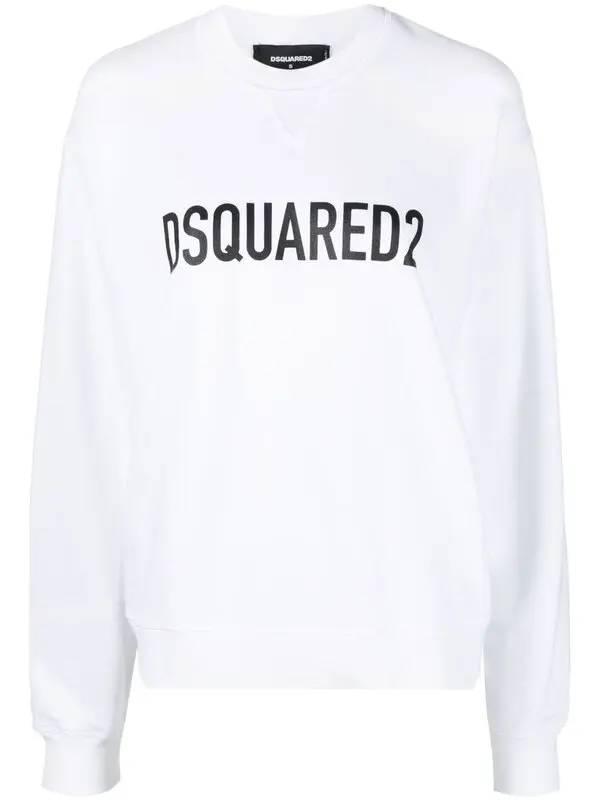 Dsquared2 Logo-print Cotton Sweatshirt - White