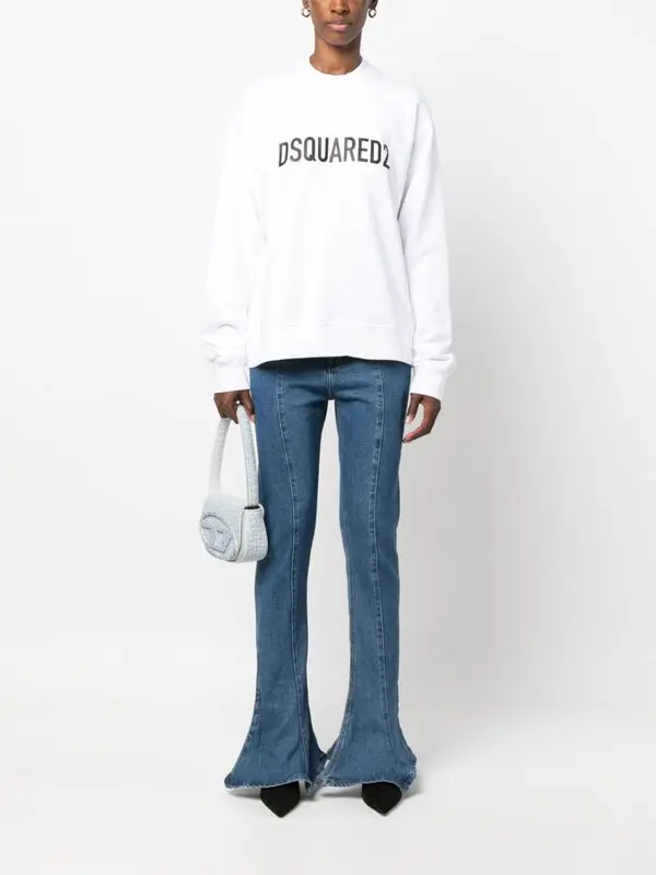 Dsquared2 Logo-print Cotton Sweatshirt - White