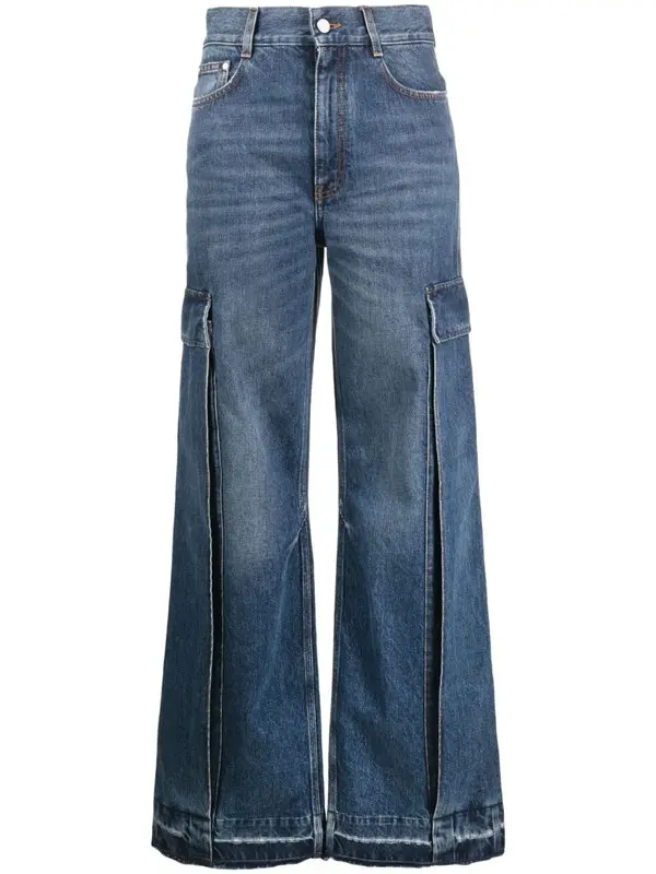 Stella McCartney Wide-leg Cargo Jeans
